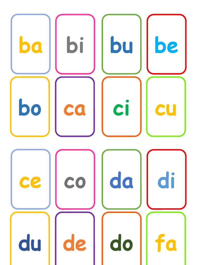 Flash Card Suku Kata | PDF