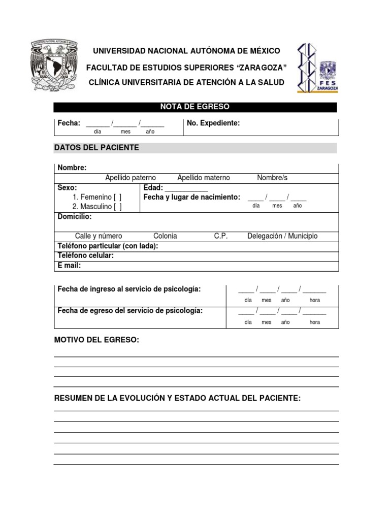 Nota de Egreso | PDF
