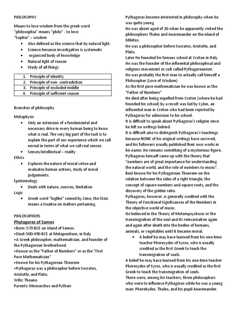 Pythagoras: Father of Mathematics and Founder of the Pythagorean ...