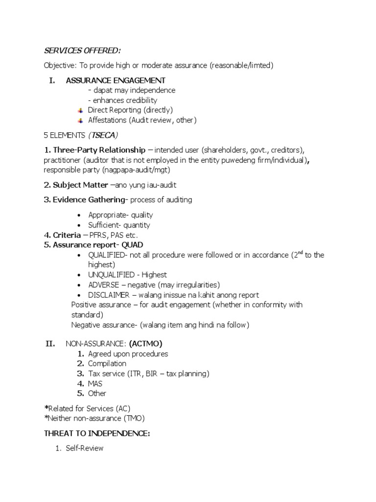 Auditing Notes | Download Free PDF | Audit | Financial Audit