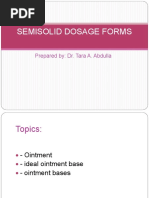 Ointment Base Types and Properties | PDF | Topical Medication | Hydrophile