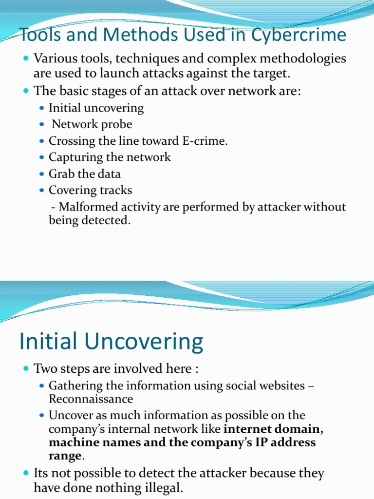 Chapter 3 Tools and Methods Used in Cyber Crime | PDF | Denial Of Service Attack | Password