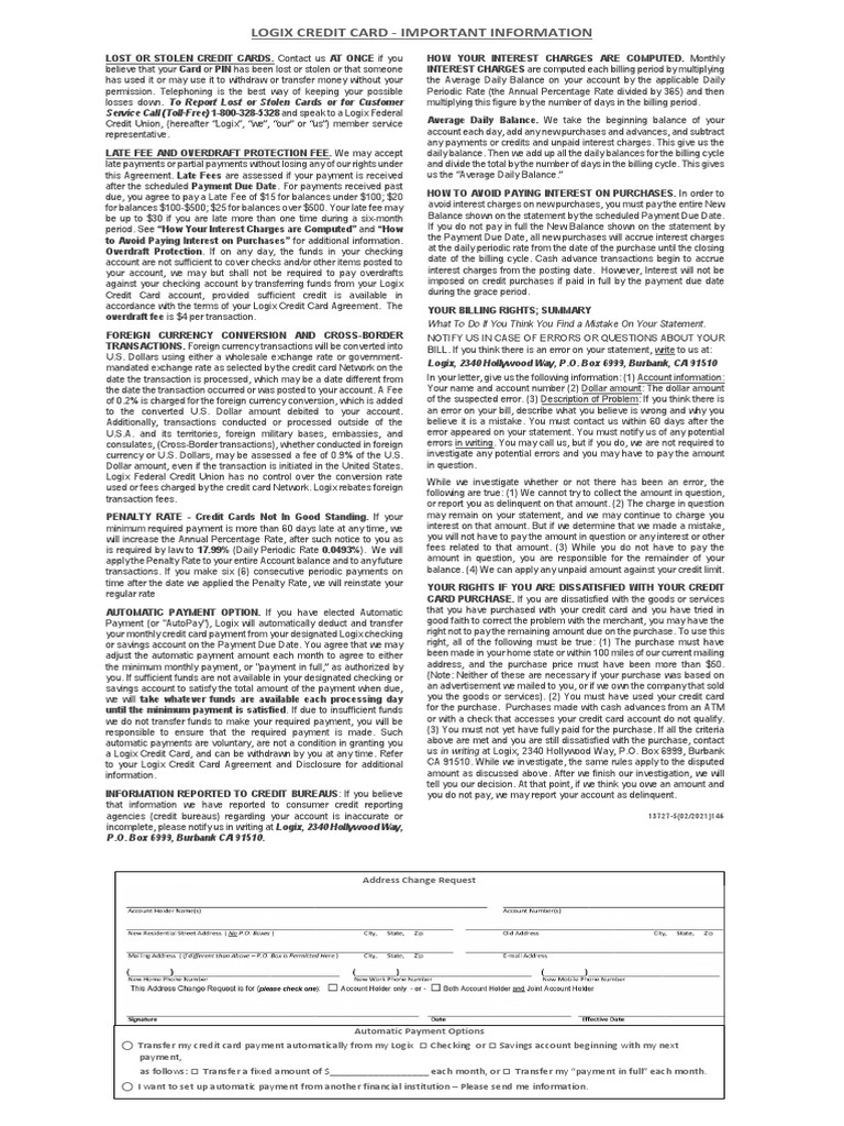 Credit Card Statement Disclosure | PDF | Credit Card | Financial ...