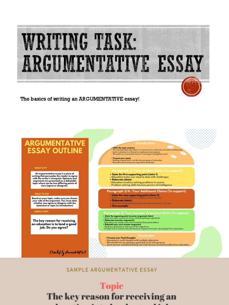 Argumentative Essay - Notes | PDF | Essays | Argument