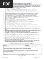 Visitor Safety Induction Guidelines | PDF | Personal Protective ...