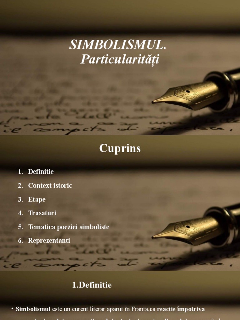 Simbolismul European | PDF