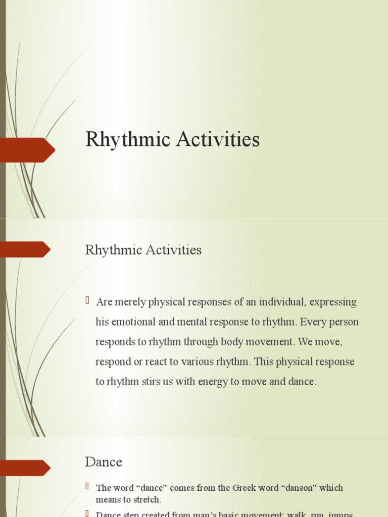 Rhythmic Activities | PDF