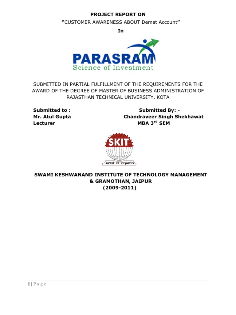 Parasram Holdings | Download Free PDF | Financial Markets | Market ...