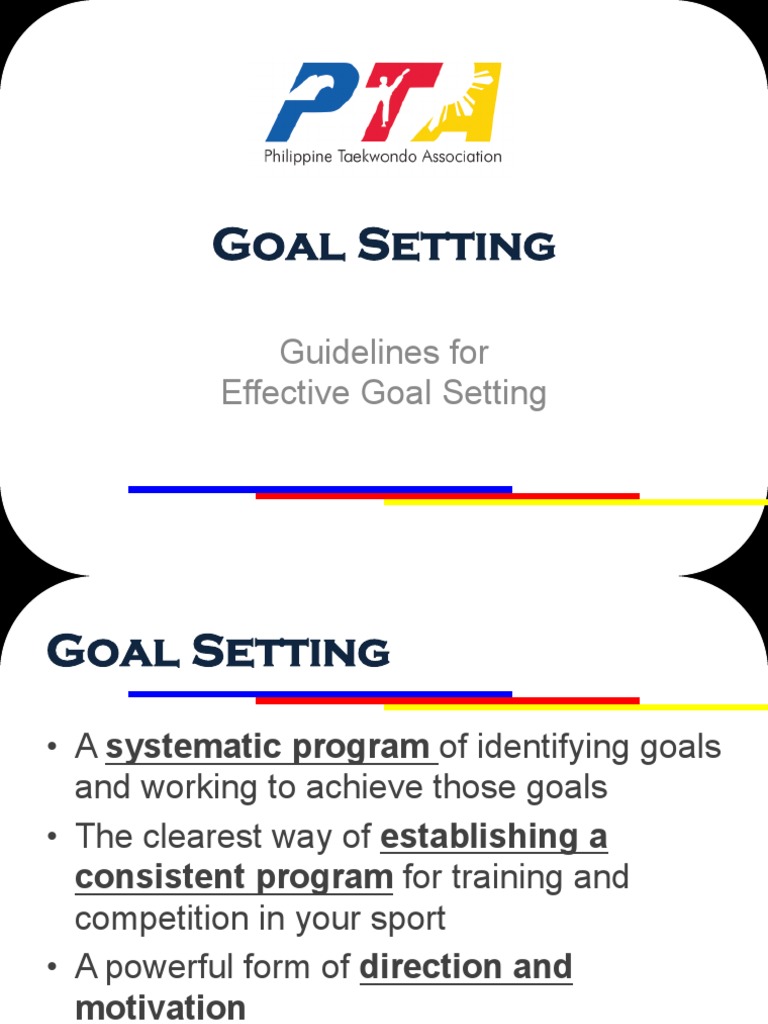 Guidelines for Effective Goal Setting in Sports | PDF | Goal | Goal Setting