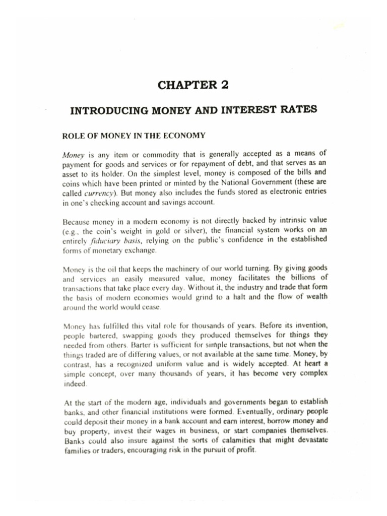 Lesson 2. Introducing Money and Interest Rates | PDF