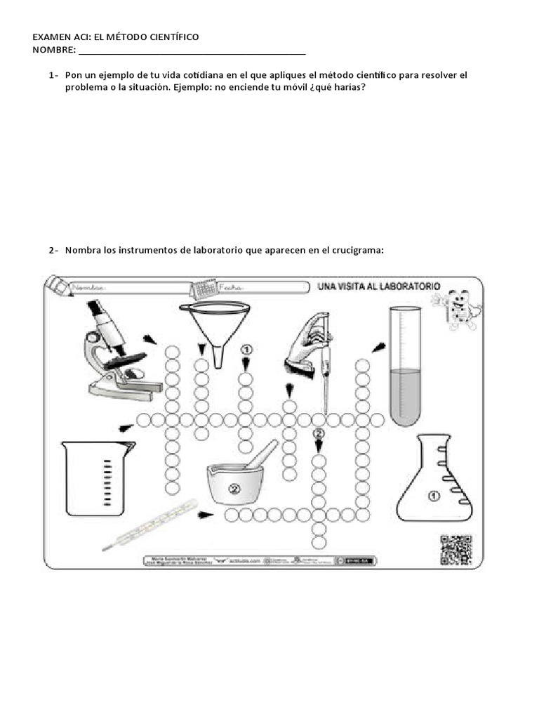 Examen sobre el Método Científico | PDF