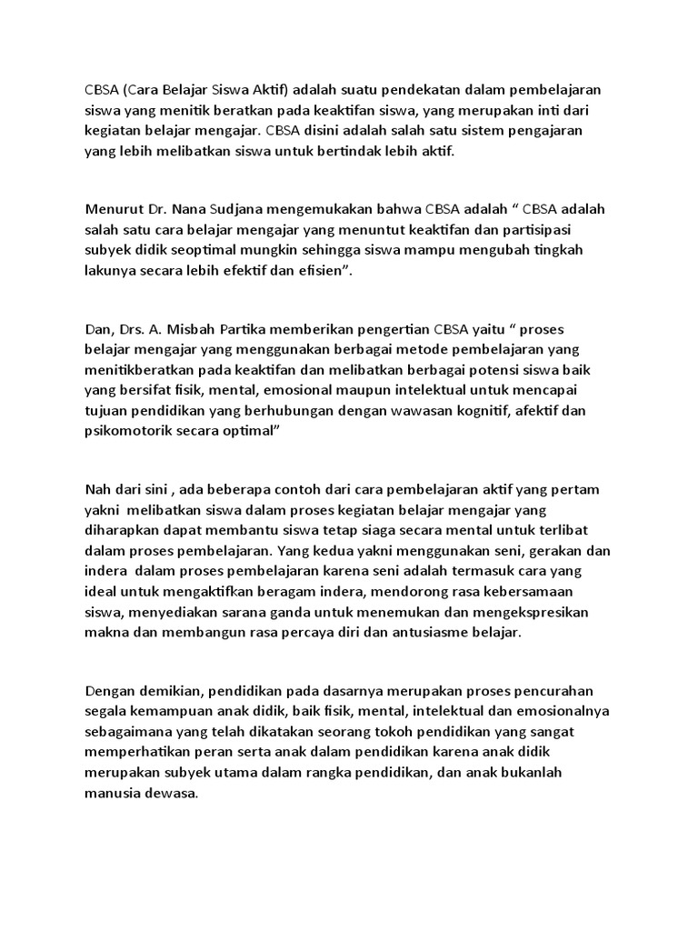 CBSA | PDF | Karier & Perkembangan