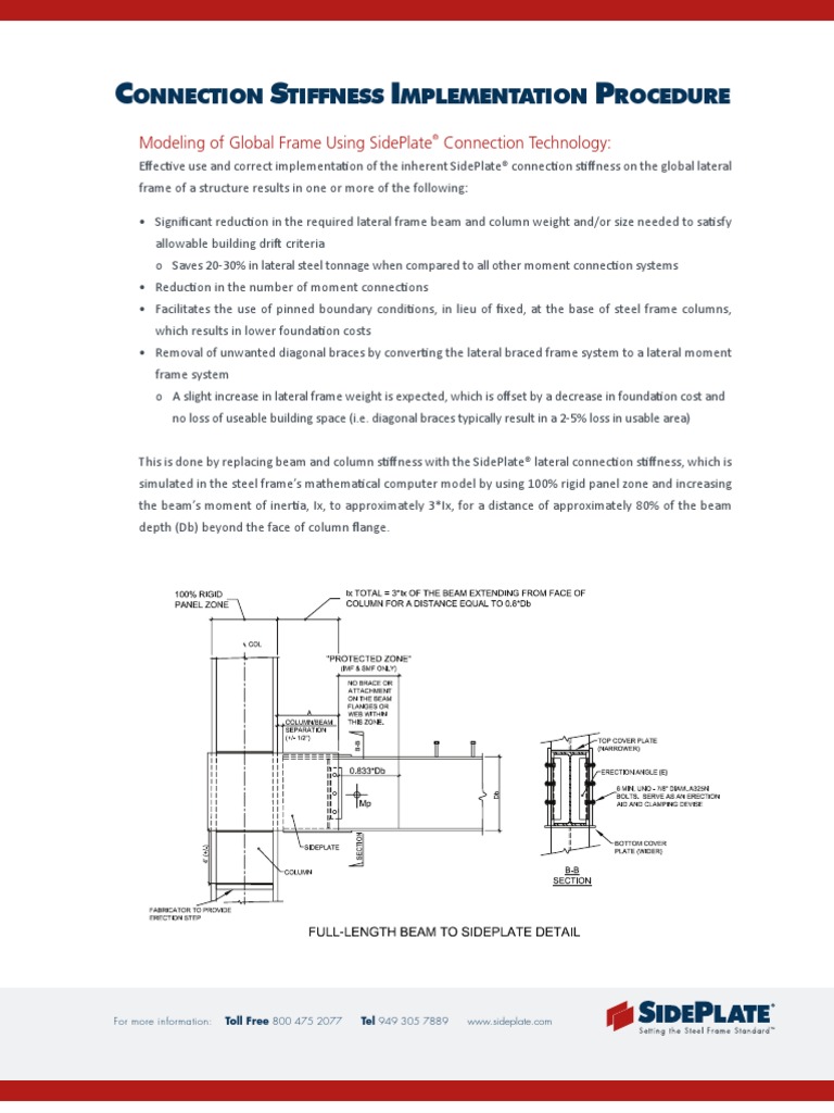 Connection Stiffness Implementation Procedure | PDF | Beam (Structure ...