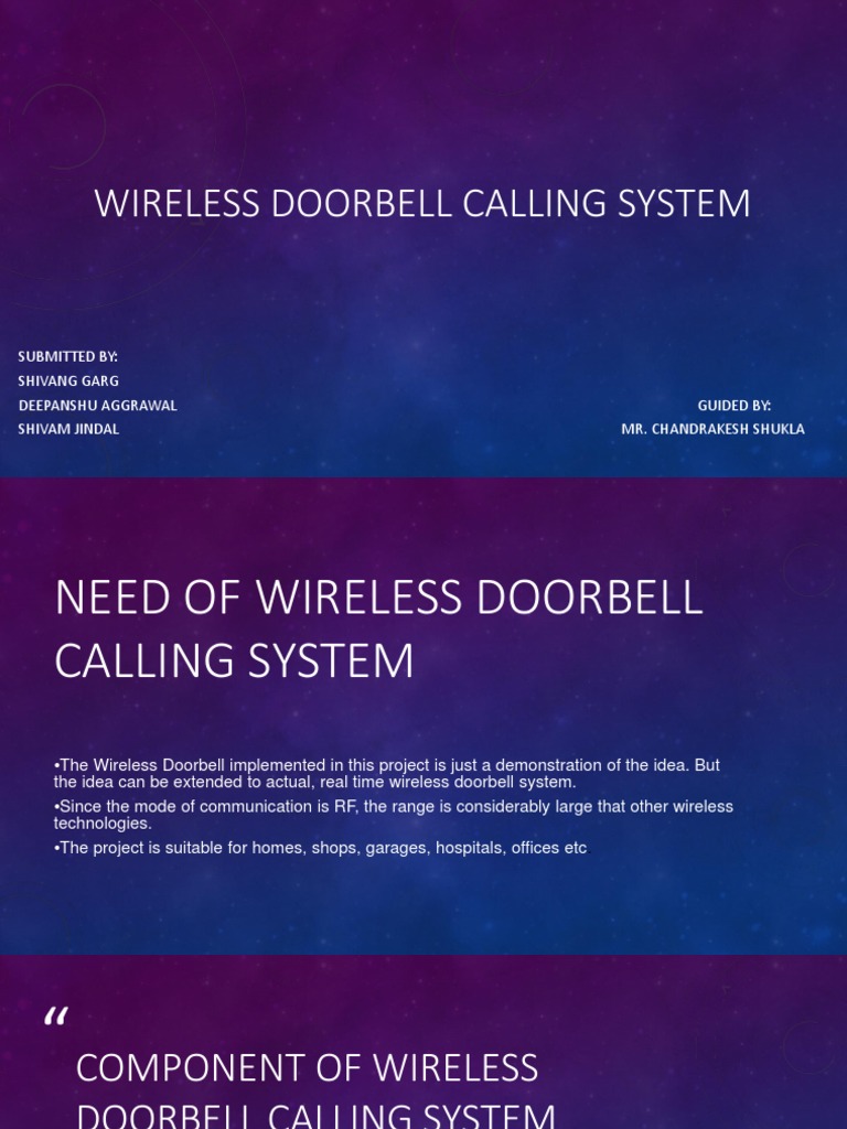 Wireless Doorbell Calling System (Arduino Board) | PDF | Computing | Information And ...