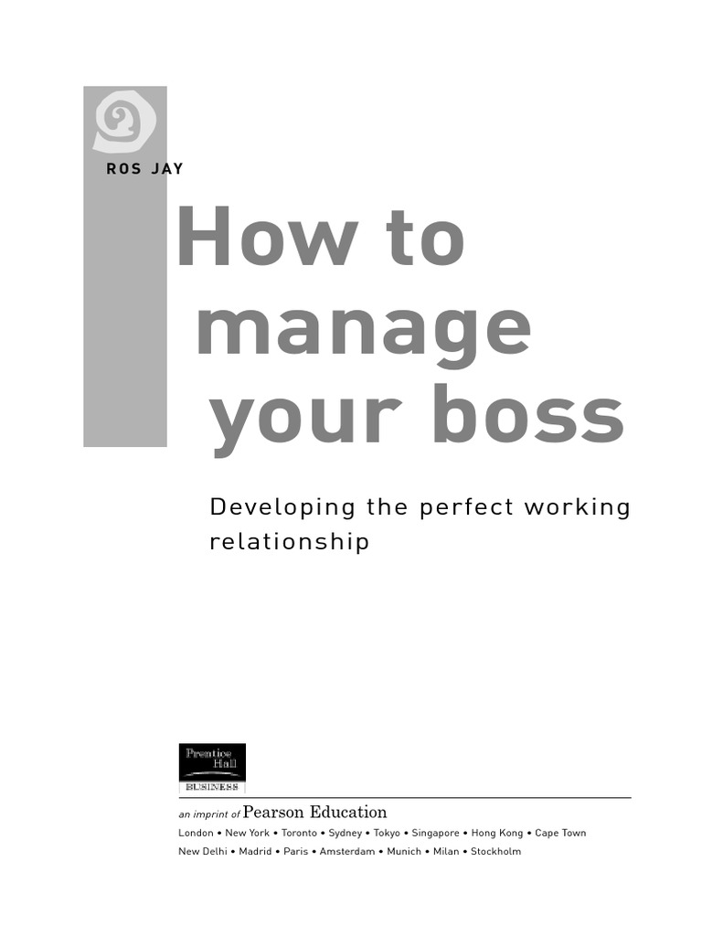 How To Manage Your Boss (PDFDrive) | PDF | Cognition | Psychological ...