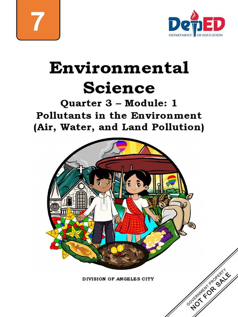 Environmental Science: Quarter 3 - Module: 1 Pollutants in The ...