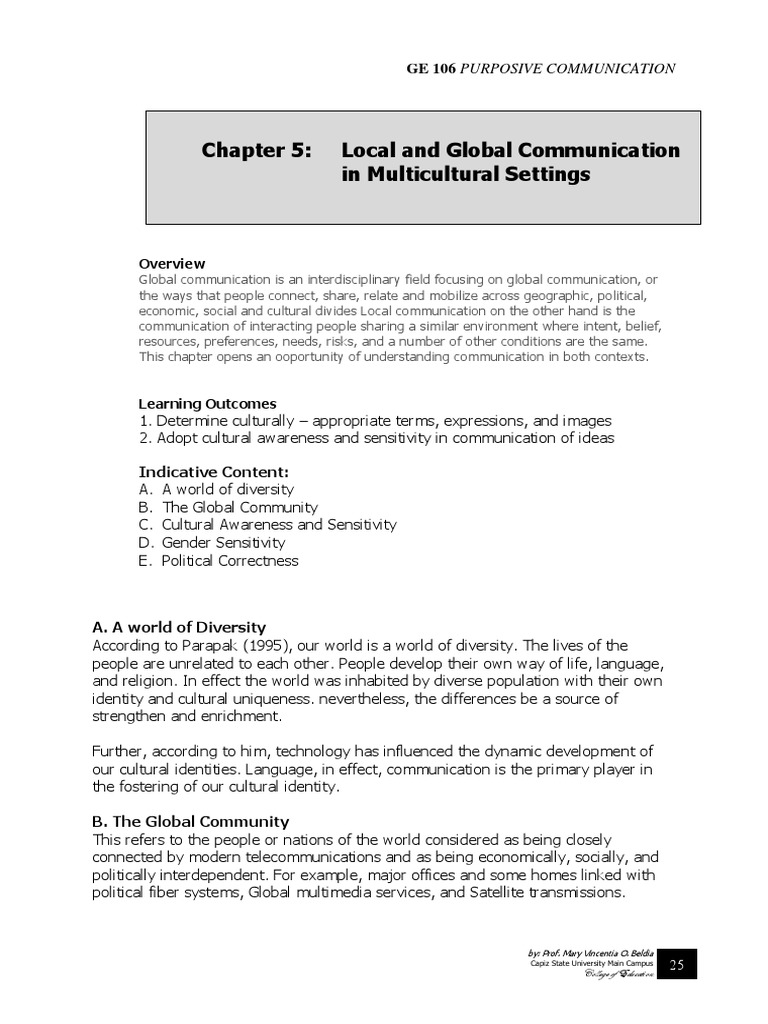 Navigating Cultural Diversity: Best Practices for Effective Local and Global Communication in ...