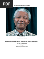 Nelson Mand | PDF | Apartheid | Nelson Mandela