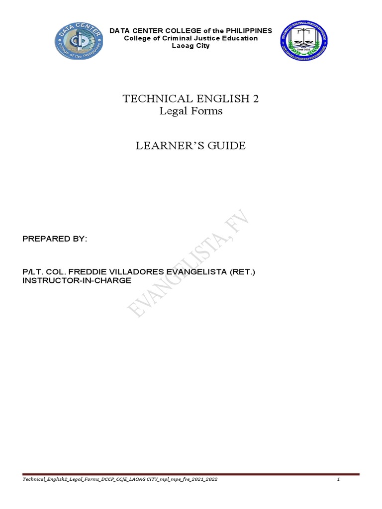 Prelim Module Legal Forms Sy 21 22 | PDF | Confession (Law) | Notary Public