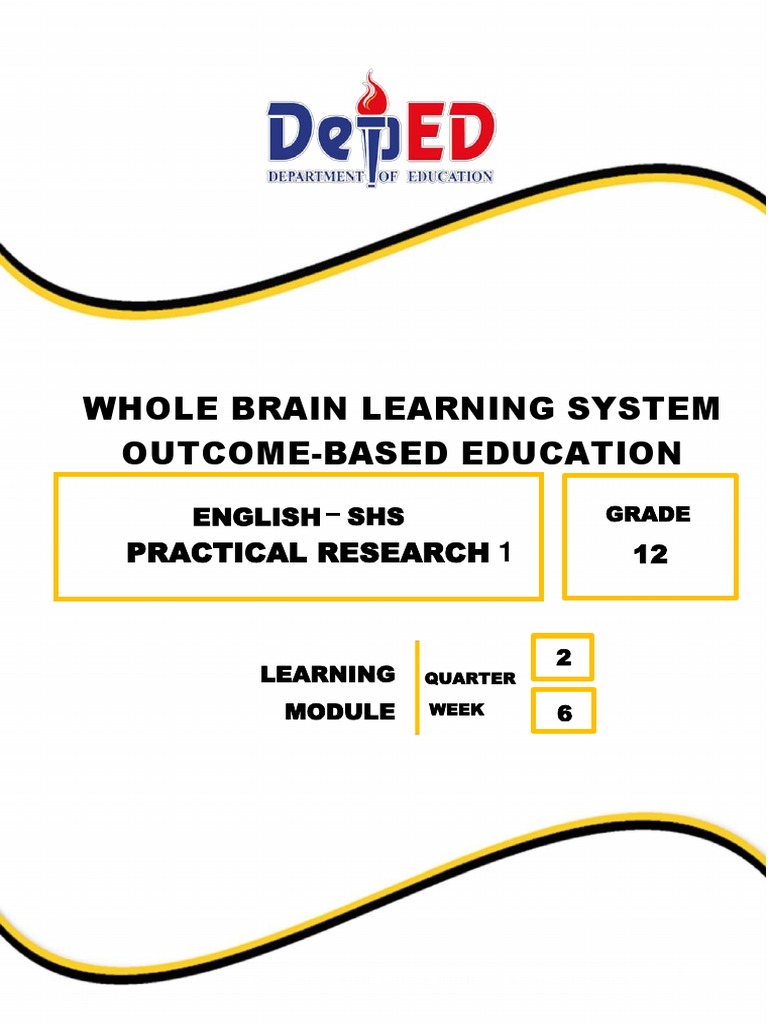 Practical Research 1 Q2W6 | PDF | Data | Qualitative Research