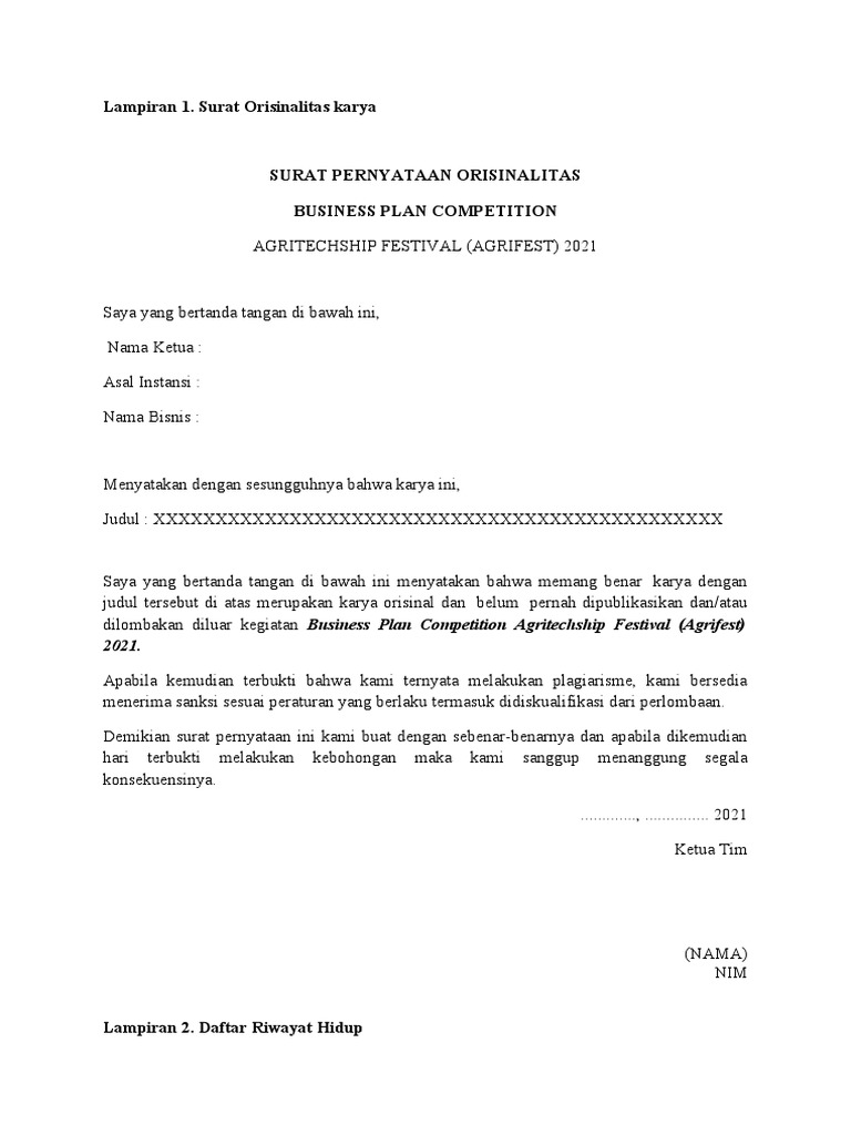 Format Abstrak + Lampiran | PDF