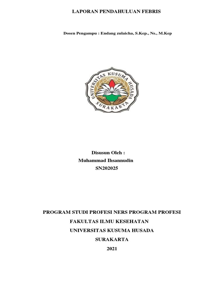 LP Dan Askep Febris | PDF | Pengembangan Diri | Kesehatan Holistik