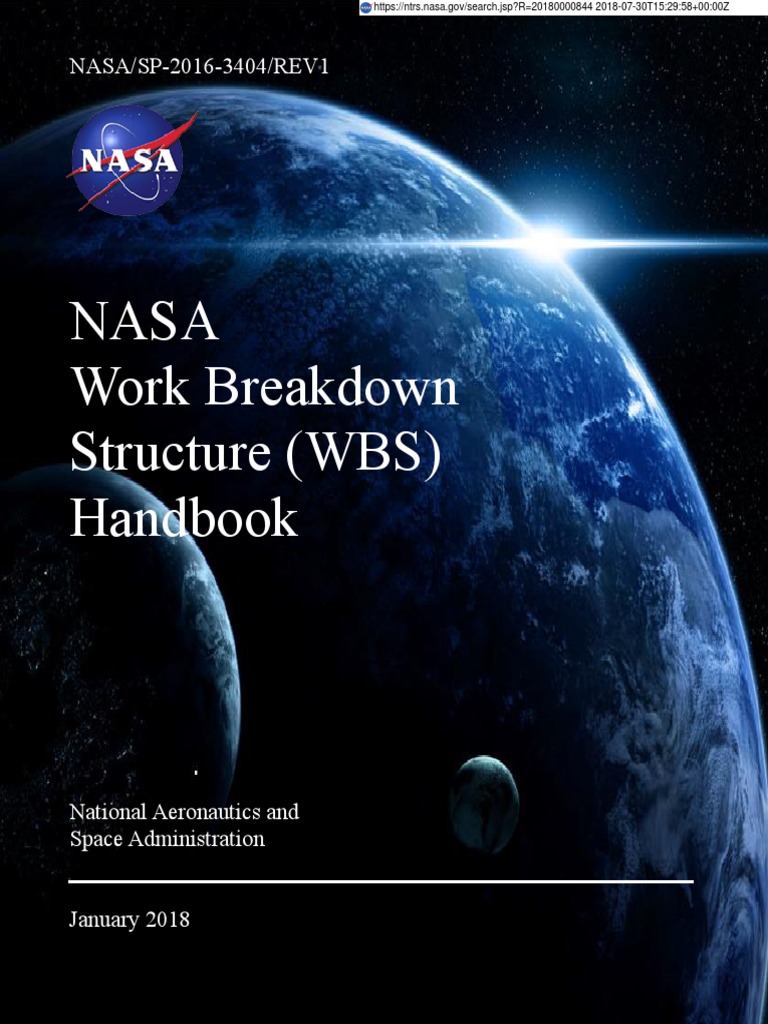 NASA Work Breakdown Structure (WBS) Handbook: A Guide to Developing and ...