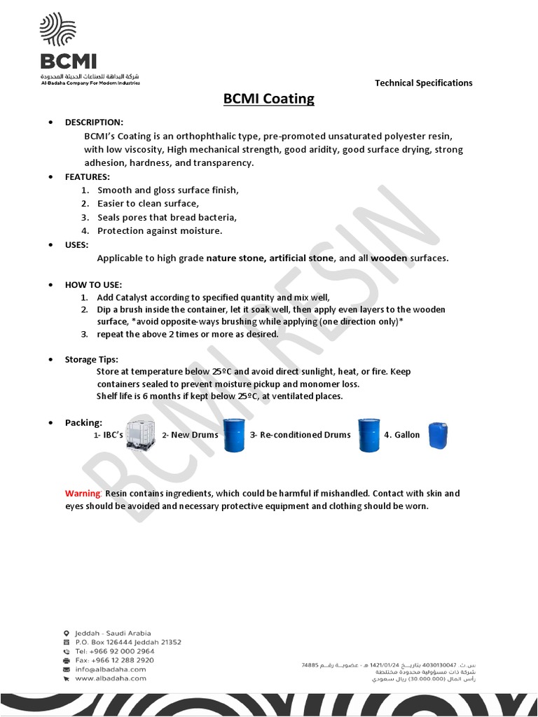 Industrial Resin Coating Guide | PDF | Viscosity | Liquids