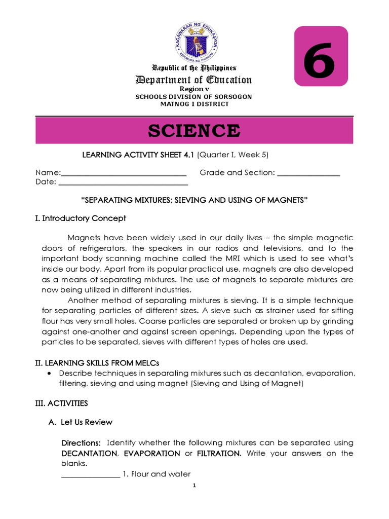 Science: Department of Education | PDF | Materials | Chemistry