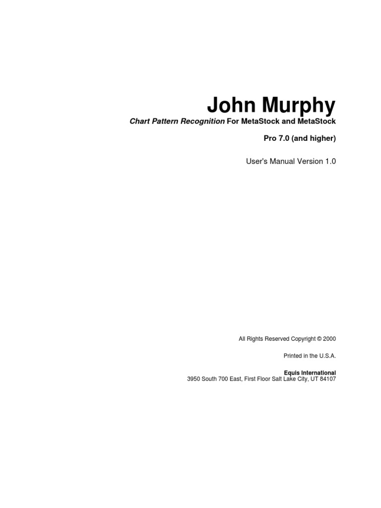John Murphy - Chart Pattern Recognition For Metastock | PDF