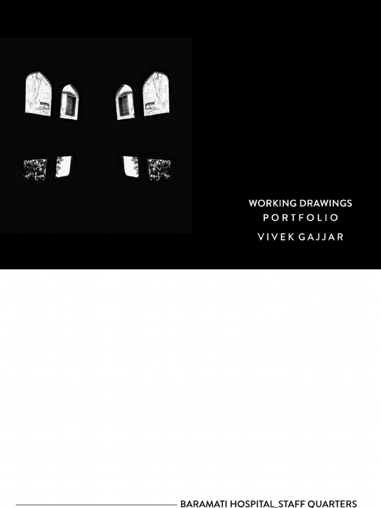 Working Drawing Portfolio - Vivek Gajjar | PDF