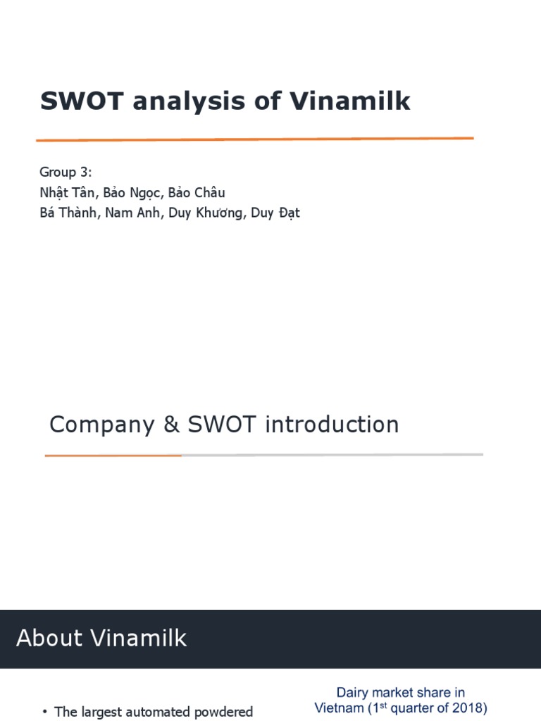 Vinamilk SWOT Analysis Overview | PDF | Milk | Swot Analysis