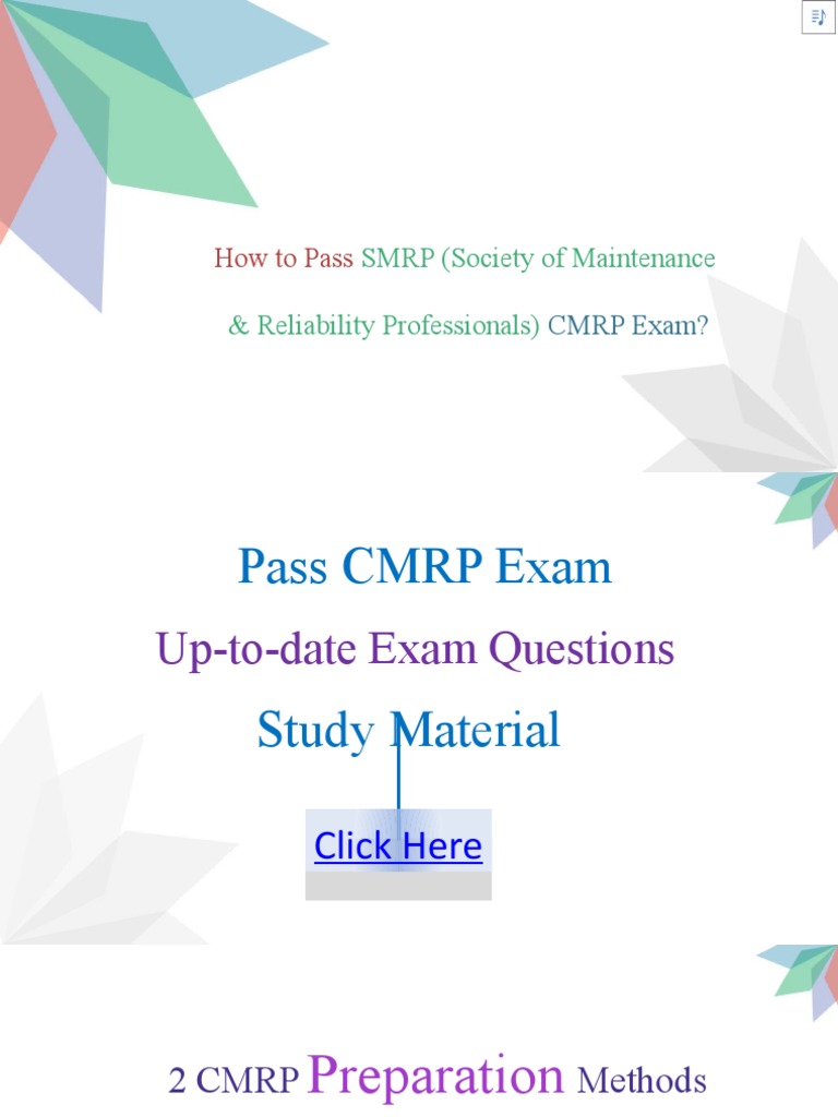 CMRP Exam Questions.8769841.Powerpoint | PDF