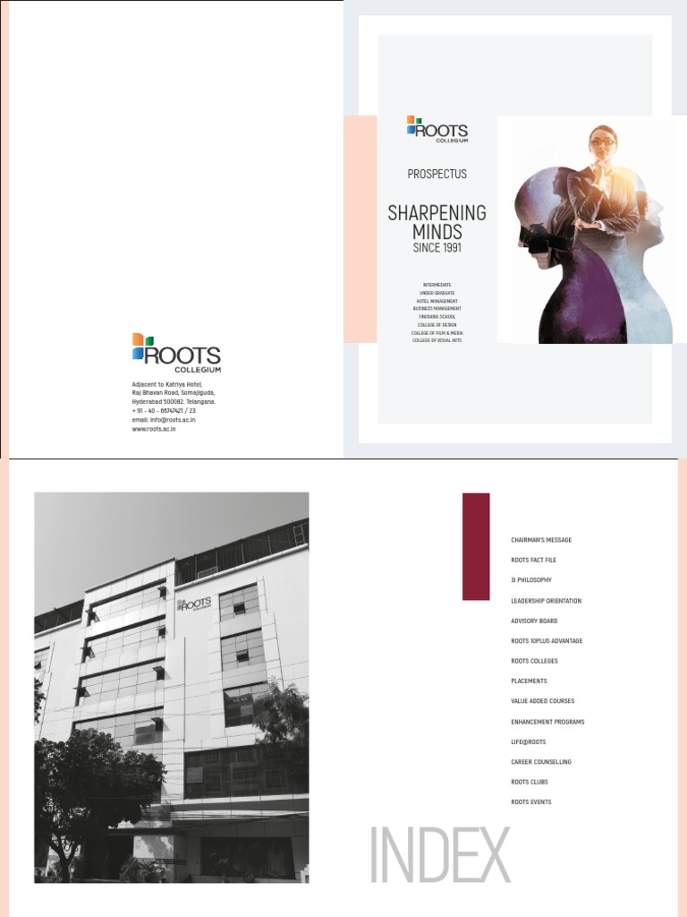 Roots Collegium Prospectus Report | PDF | Mentorship | Bachelor's Degree