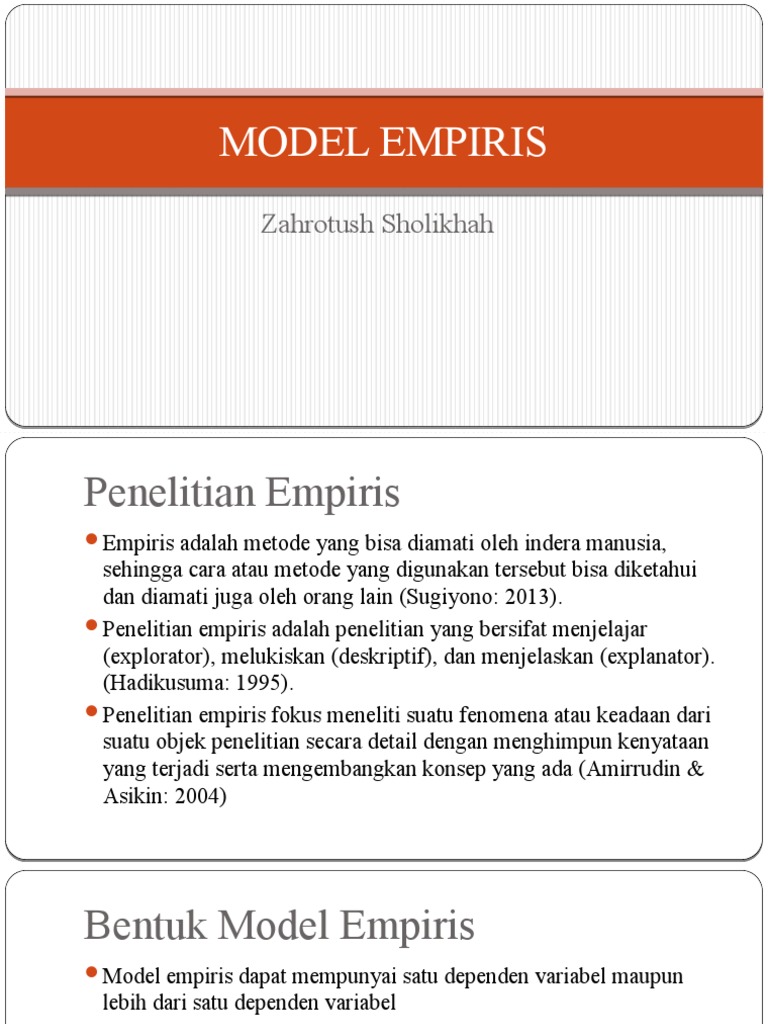 Model Empiris | PDF | Sains & Matematika