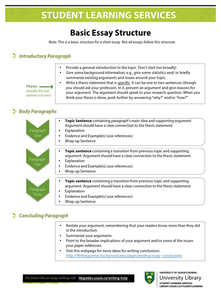 Basic Essay Structure: Introductory Paragraph | PDF | Argument | Essays