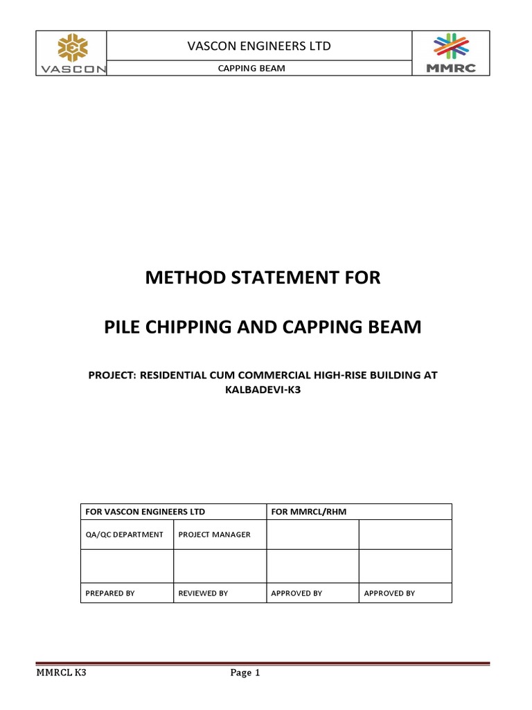 Pile Capping Beam | PDF | Concrete | Deep Foundation