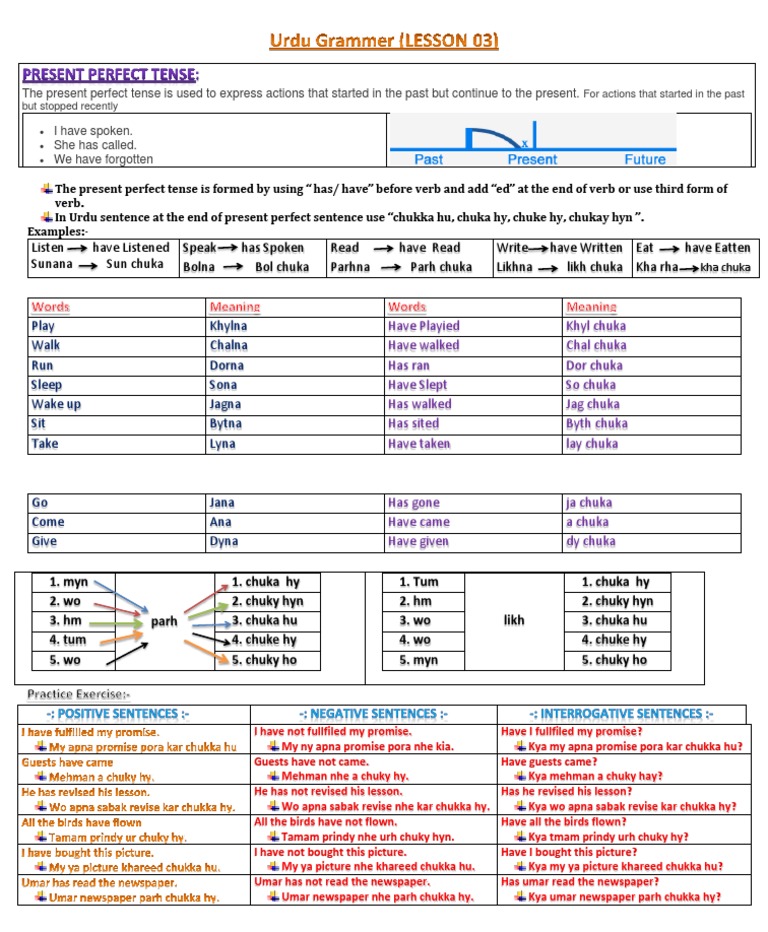 Urdu Grammer Lesson 03 | PDF | Linguistic Morphology | Cognitive Science