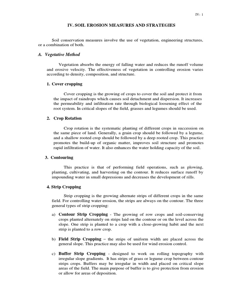 IV Erosion Control Practices1 | PDF | Surface Runoff | Erosion