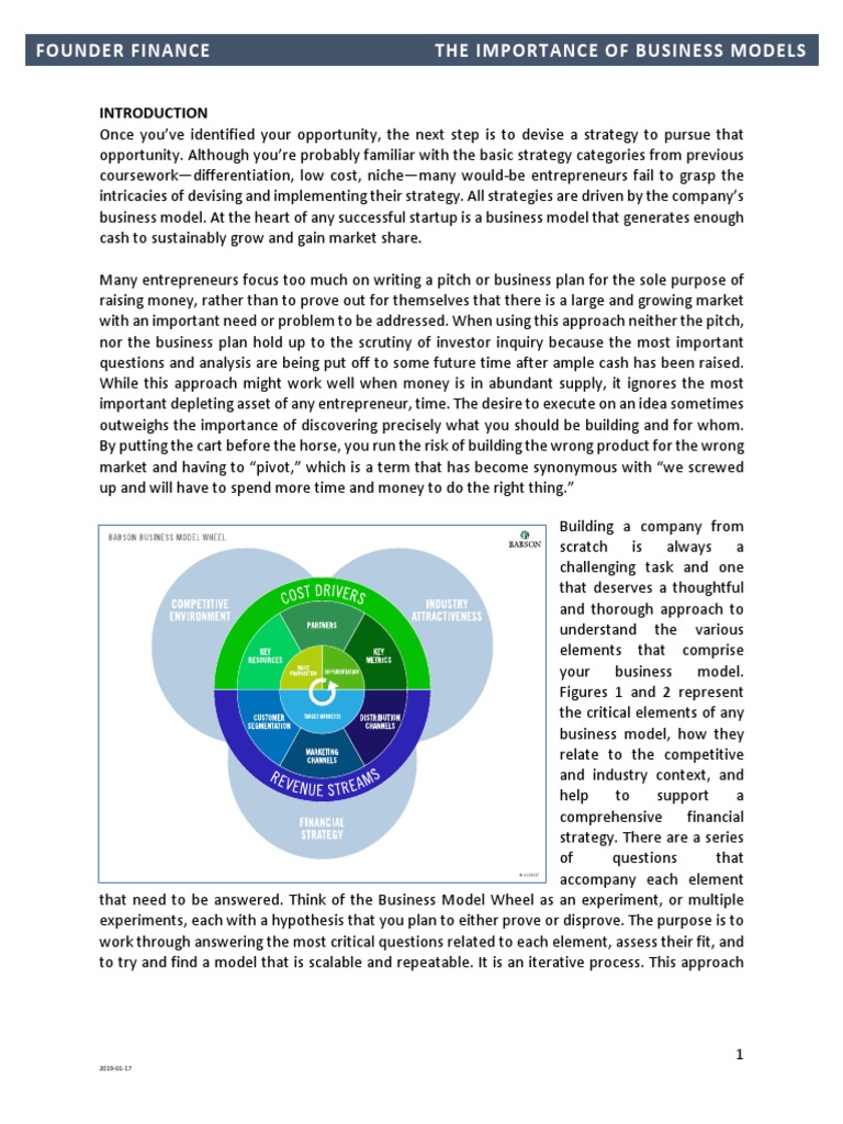 Startup Business Model Essentials | PDF | Pricing | Business Model