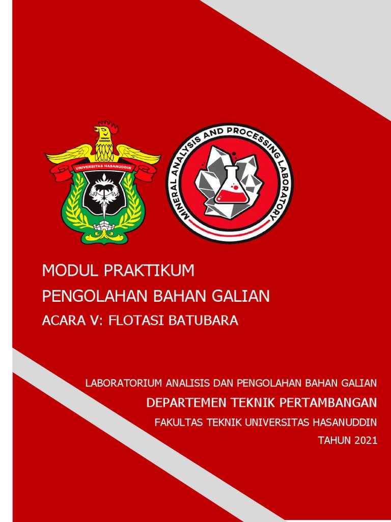 MODUL PRAKTIKUM PENGOLAHAN BATUBARA DENGAN METODE FLOTASI | PDF