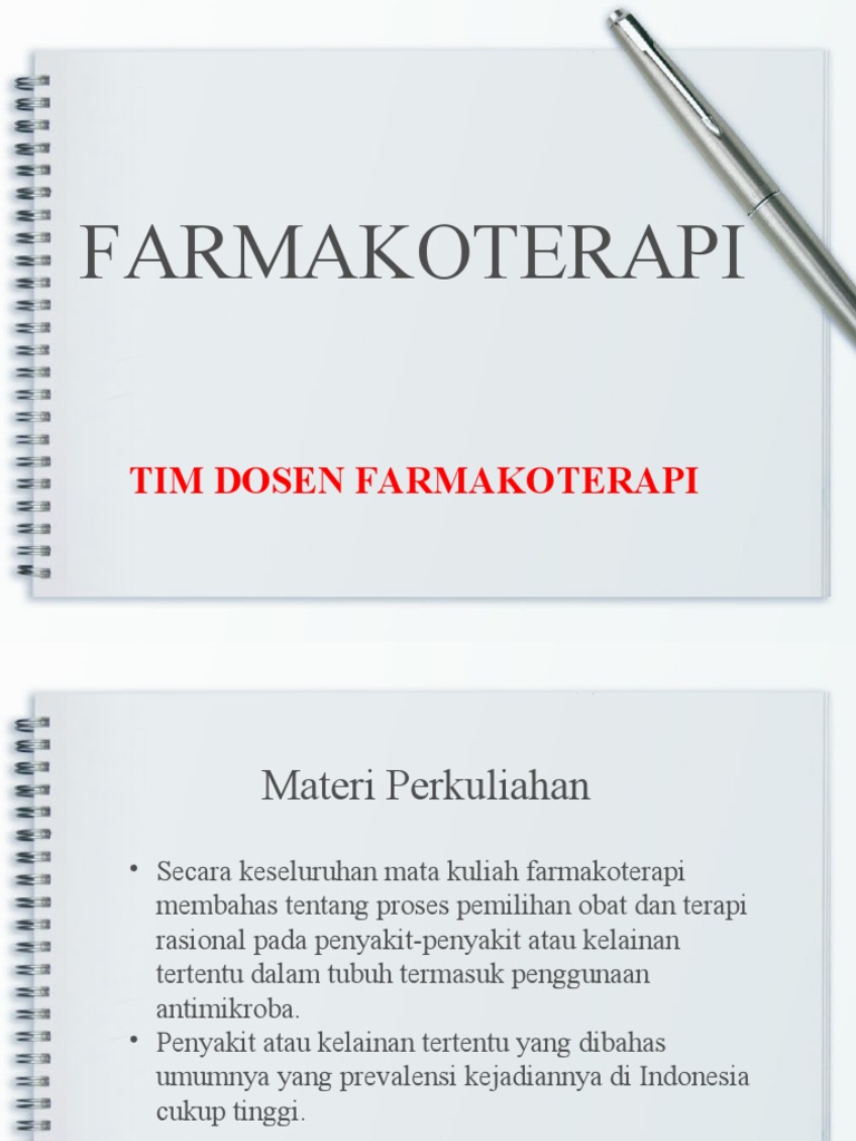 Pengantar Farmakoterapi | PDF