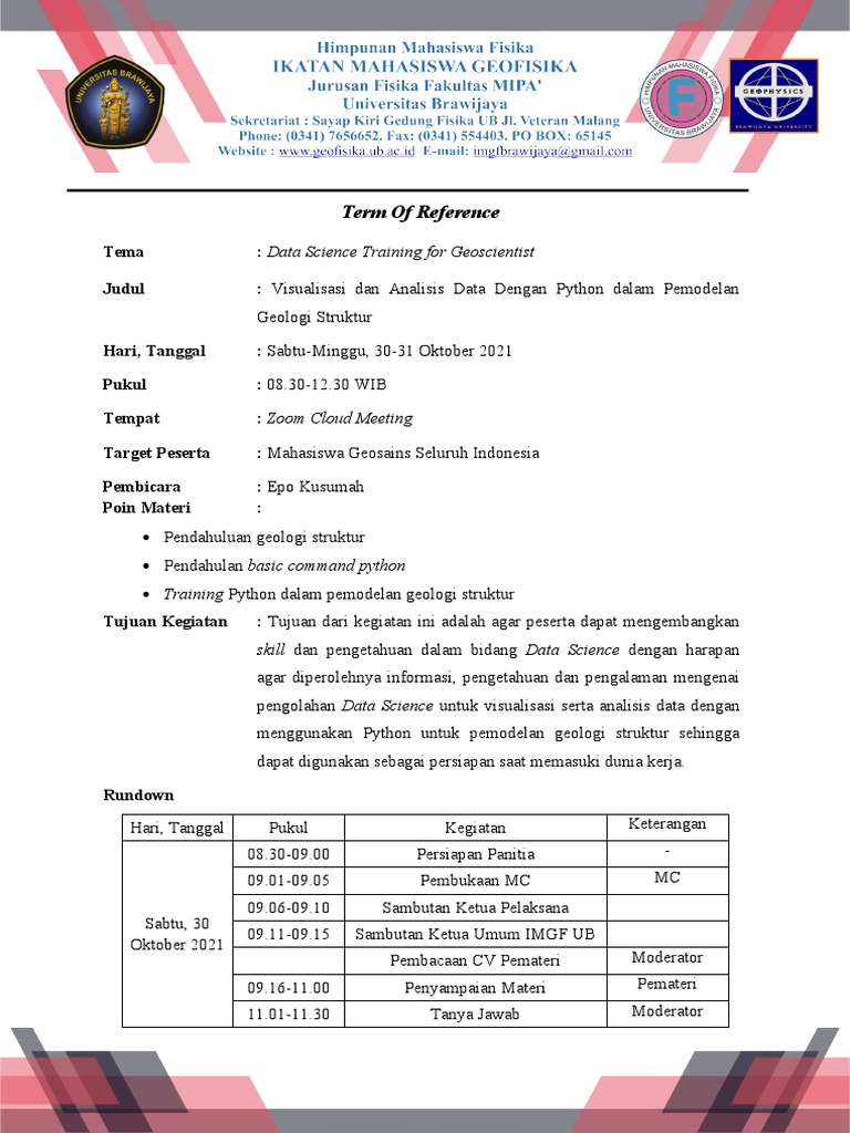 Draft TOR Moderator | PDF