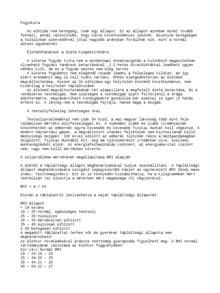 Ismerteto Informatika Érettségi 2019 Fogyókura | PDF