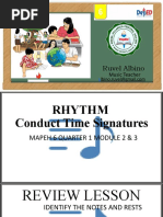 Creating Rhythmic Patterns Mapeh 6 | PDF | Rhythm | Music Theory