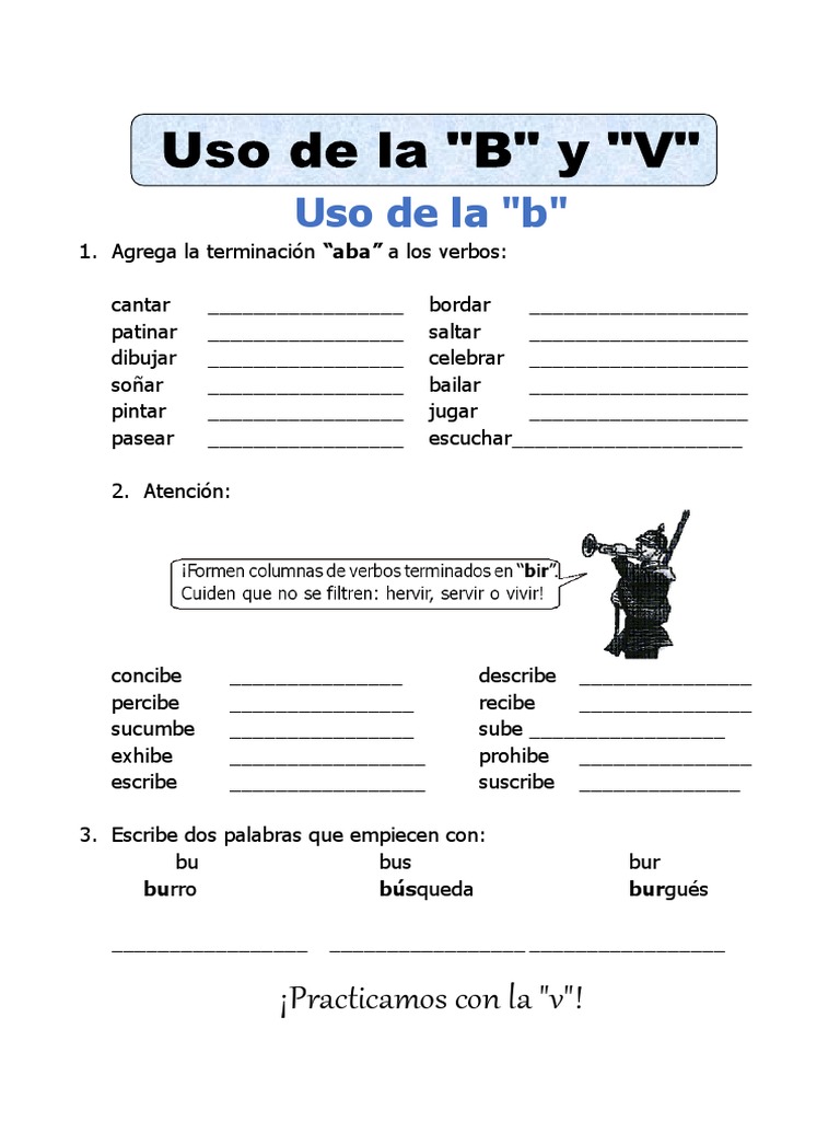Uso de B y V - Text | PDF