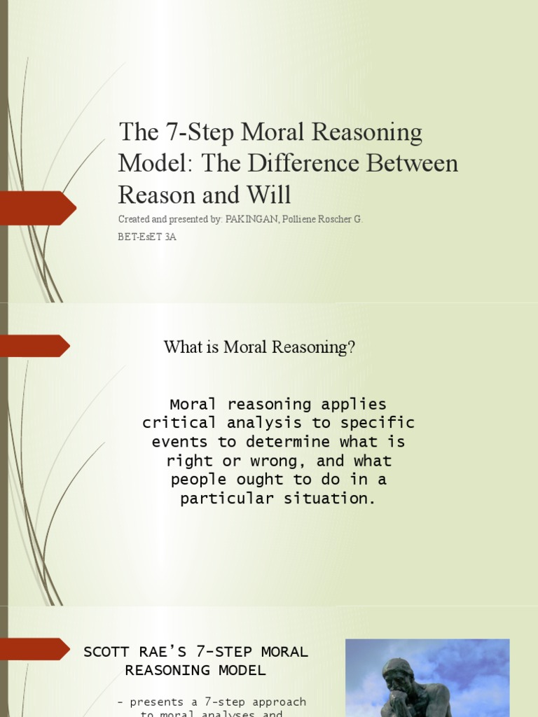The 7-Step Moral Reasoning Model The Difference Between Reason and Will ...