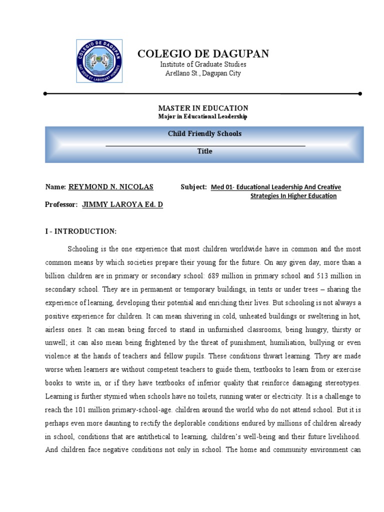 CDD Report Format Med 01 | PDF | Schools | Teachers