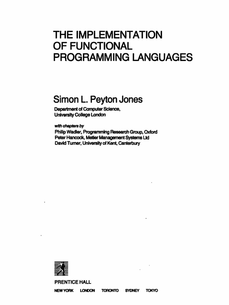 SLPJ Book 1987 | PDF | Parameter (Computer Programming) | Function ...