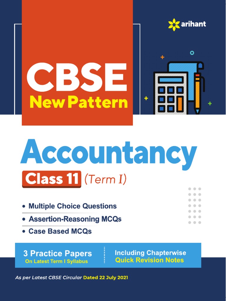 CBSE Accountancy Class 11 Term 1 Objective Question Bank | Download ...
